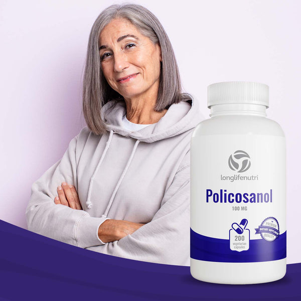 Policosanol 100mg - 200 Vegetarian Capsules